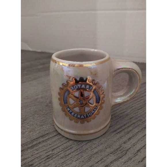 Ceramarte | Dining | Rotary International Mini Iridescent Mug | Poshmark
